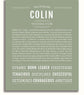 Colin | Name Art Print – Name Stories