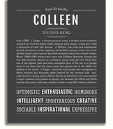 Colleen | Name Art Print – Name Stories