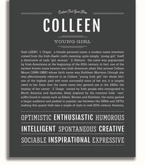 Colleen | Name Art Print – Name Stories