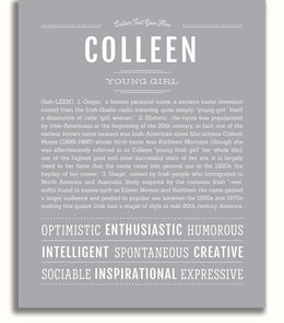 Colleen | Name Art Print – Name Stories