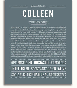 Colleen | Name Art Print – Name Stories