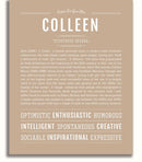 Colleen | Name Art Print – Name Stories