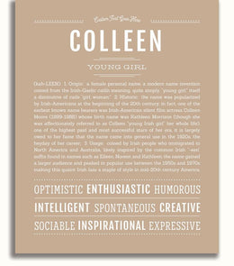 Colleen | Name Art Print – Name Stories
