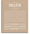 Colleen Personalized Name Meaning Art Prints – Name Stories