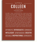 Colleen | Name Art Print – Name Stories