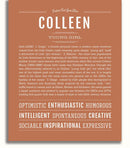Colleen | Name Art Print – Name Stories