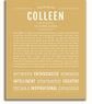 Colleen | Name Art Print – Name Stories