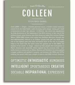 Colleen | Name Art Print – Name Stories