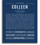 Colleen | Name Art Print – Name Stories