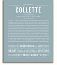 Collette | Name Art Print – Name Stories