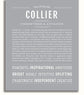 Collier | Name Art Print – Name Stories