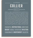 Collier | Name Art Print – Name Stories