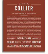 Collier | Name Art Print – Name Stories