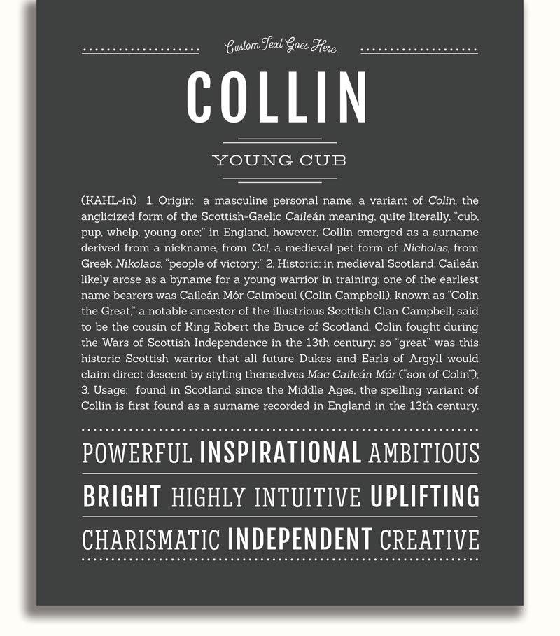 Collin | Name Art Print – Name Stories