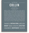 Collin Personalized Name Meaning Art Prints – Name Stories