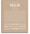 Collin | Name Art Print – Name Stories