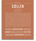 Collin | Name Art Print – Name Stories