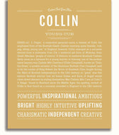 Collin | Name Art Print – Name Stories