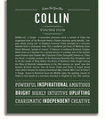 Collin | Name Art Print – Name Stories
