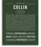 Collin | Name Art Print – Name Stories