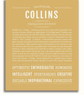 Collins Personalized Name Meaning Art Prints – Name Stories