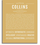 Collins Personalized Name Meaning Art Prints – Name Stories