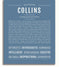 Collins (female) | Name Art Print – Name Stories