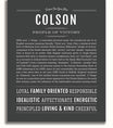 Colson | Name Art Print – Name Stories