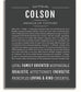 Colson | Name Art Print – Name Stories