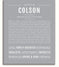 Colson | Name Art Print – Name Stories