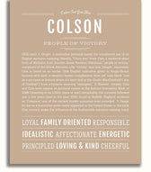 Colson | Name Art Print – Name Stories