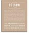 Colson | Name Art Print – Name Stories