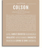 Colson | Name Art Print – Name Stories
