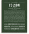 Colson | Name Art Print – Name Stories