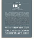 Colt | Name Art Print – Name Stories