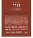 Colt | Name Art Print – Name Stories