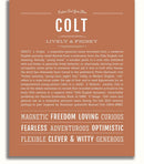 Colt | Name Art Print – Name Stories