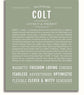 Colt Personalized Name Meaning Art Prints – Name Stories
