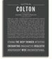Colton | Name Art Print – Name Stories