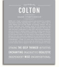 Colton | Name Art Print – Name Stories
