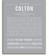 Colton | Name Art Print – Name Stories