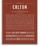 Colton | Name Art Print – Name Stories