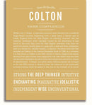 Colton | Name Art Print – Name Stories