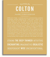 Colton | Name Art Print – Name Stories