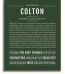 Colton | Name Art Print – Name Stories