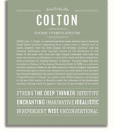 Colton | Name Art Print – Name Stories