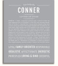 Conner | Name Art Print – Name Stories