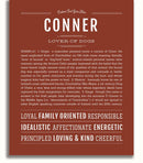 Conner | Name Art Print – Name Stories