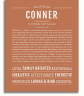 Conner Personalized Name Meaning Art Prints – Name Stories
