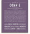 Connie | Name Art Print – Name Stories